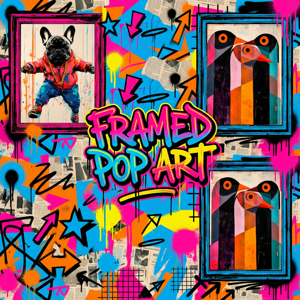 Framed Pop Art | Vibrant & Unique Framed Art Prints UK